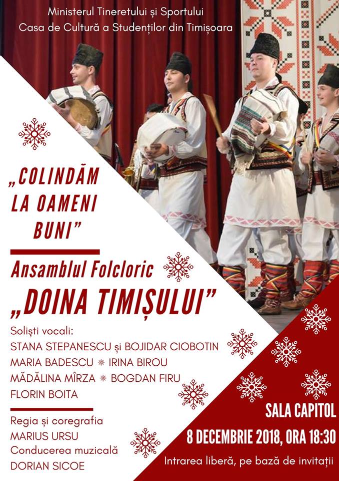 Spectacol de Crăciun "Colindăm la oameni buni" cu Ansamblul "Doina ...