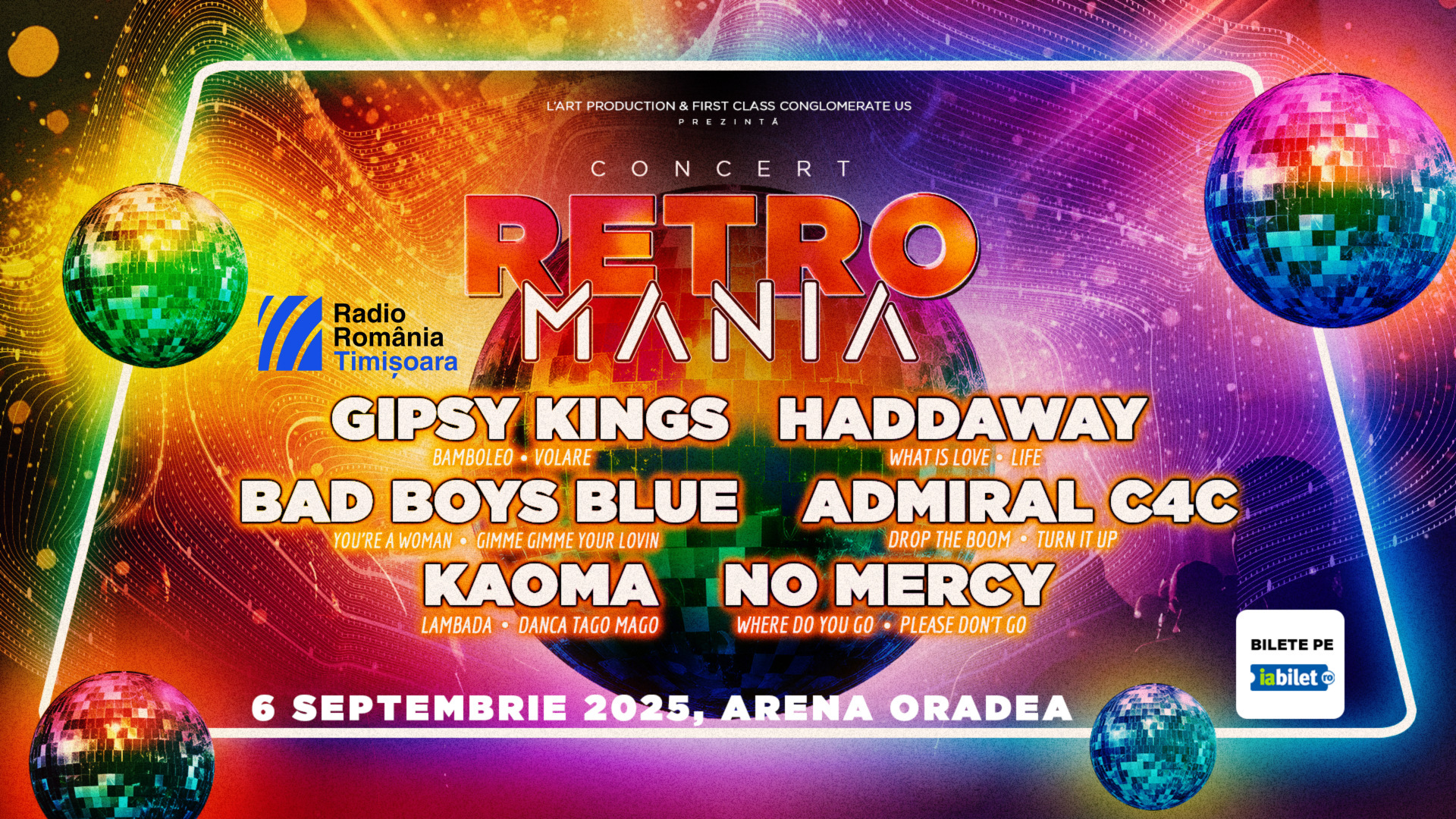 Gipsy Kings, Haddaway, Bad Boys Blue, Kaoma și No Mercy concertează la ...